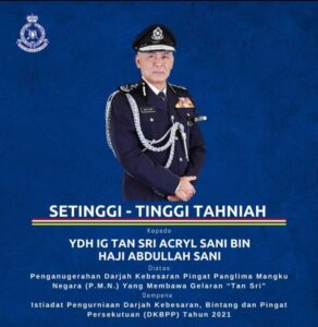 MCPF Penang congratulates YDH IG Tan Sri Acryl Sani bin Abdullah Sani ...